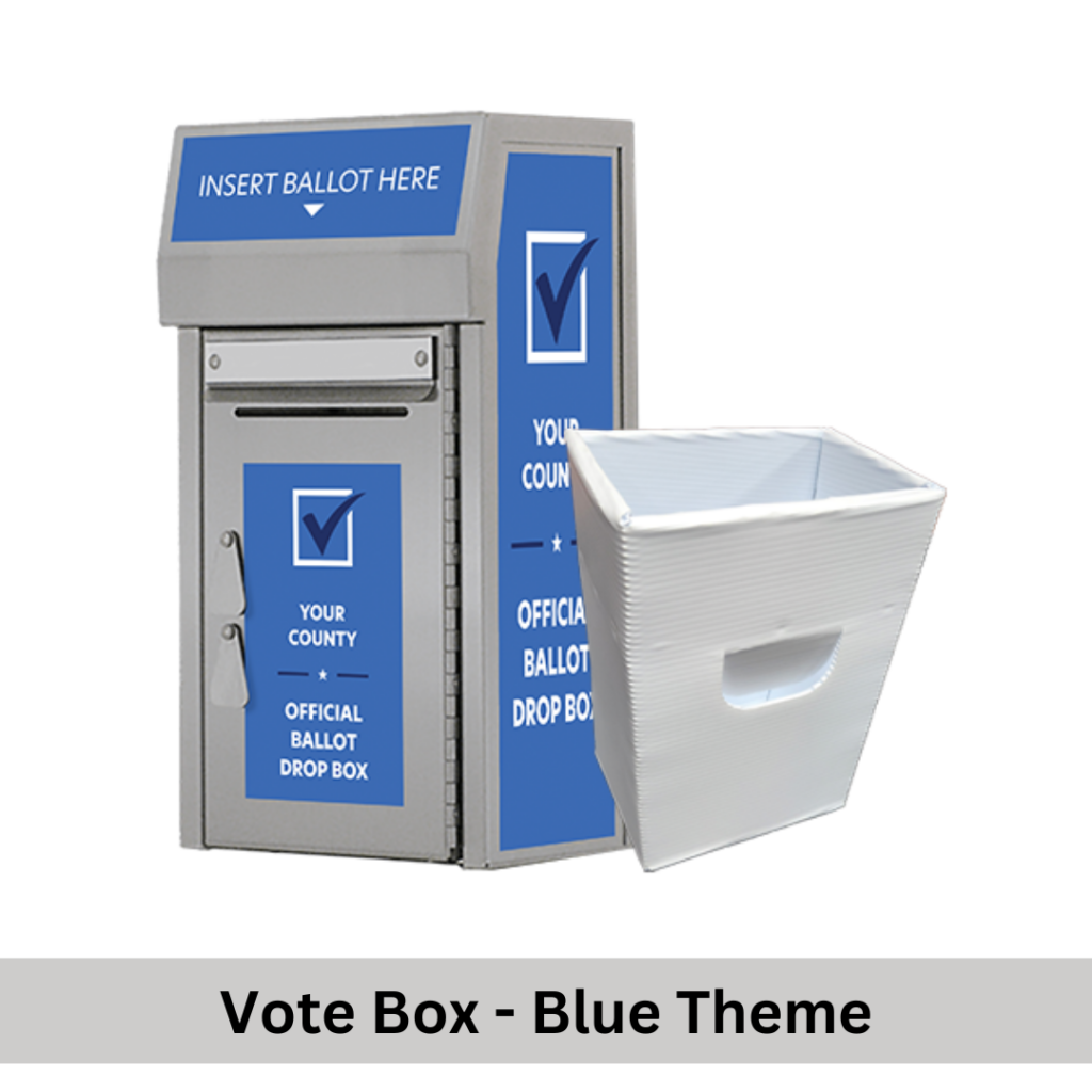 Extra Small Ballot Drop Box (400) with Plastic Collection Tote ...