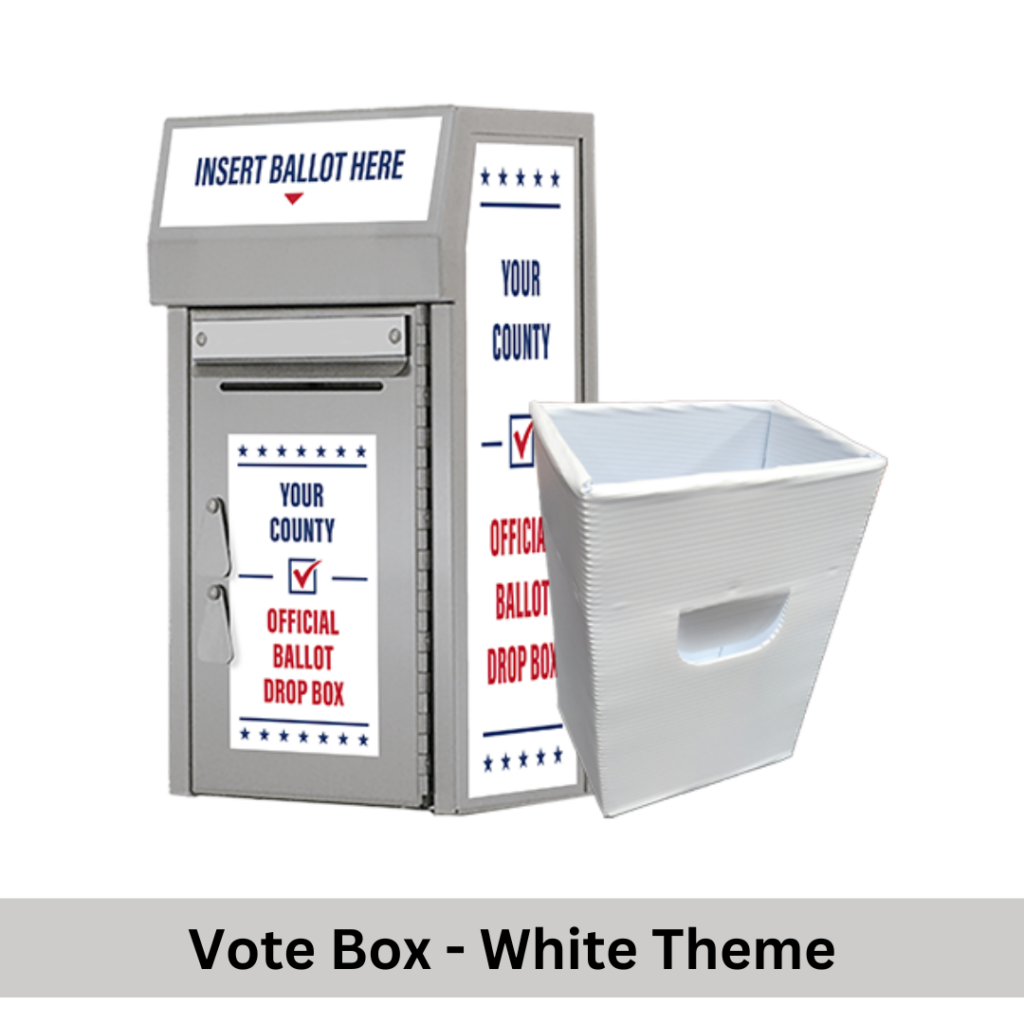 Extra Small Ballot Drop Box (400) with Plastic Collection Tote ...