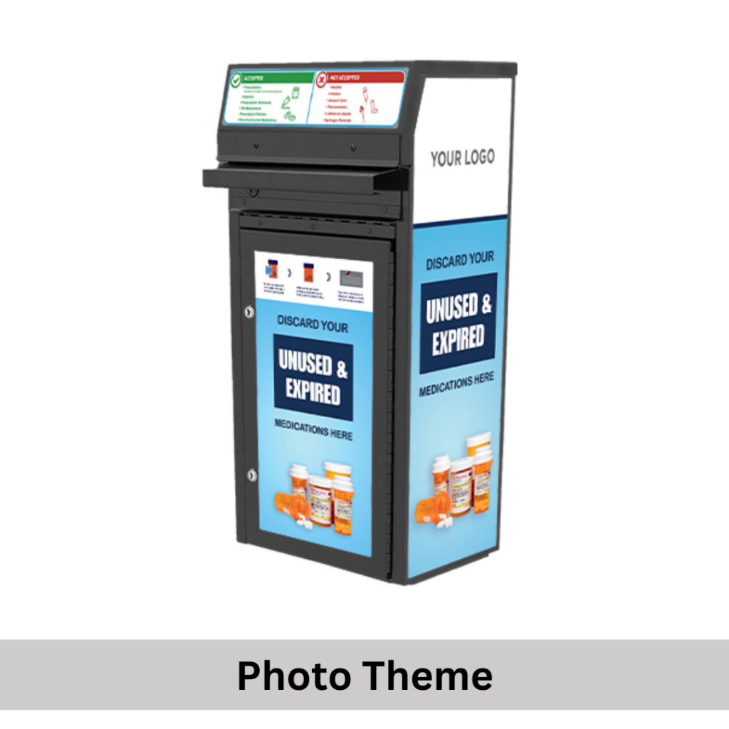 Small Medication Disposal Drop Box 6 Gallons