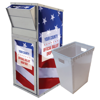 Large Ballot Drop Box (710) with Plastic Collection Tote