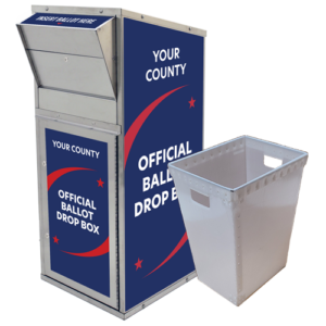 Large Ballot Drop Box (710) with Plastic Collection Tote