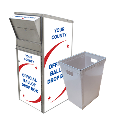 Large Ballot Drop Box (710) with Plastic Collection Tote
