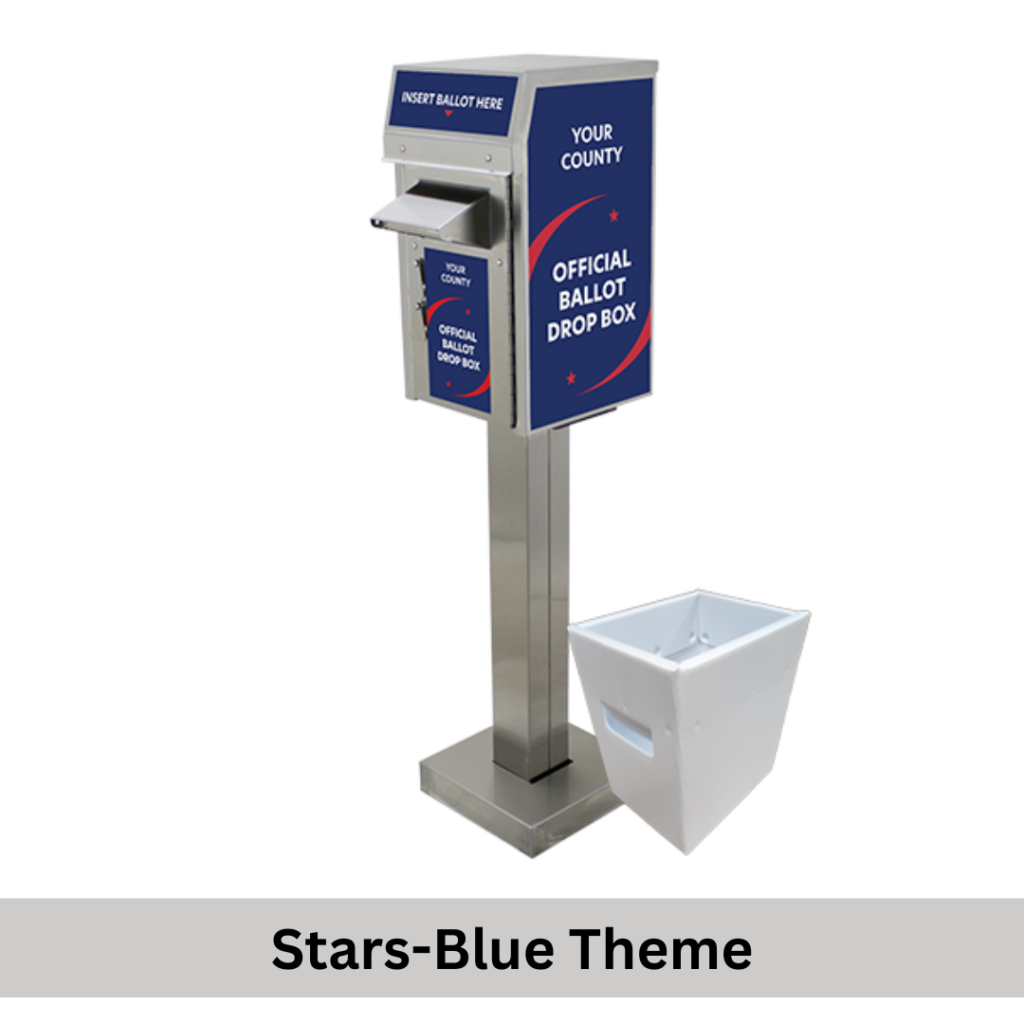 Small Ballot Drop Box (500) with Plastic Collection Tote - American ...