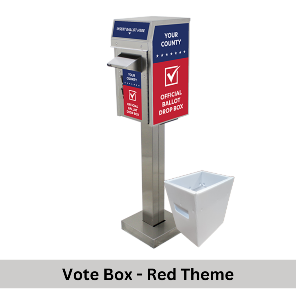 Small Ballot Drop Box (500) with Plastic Collection Tote - American ...