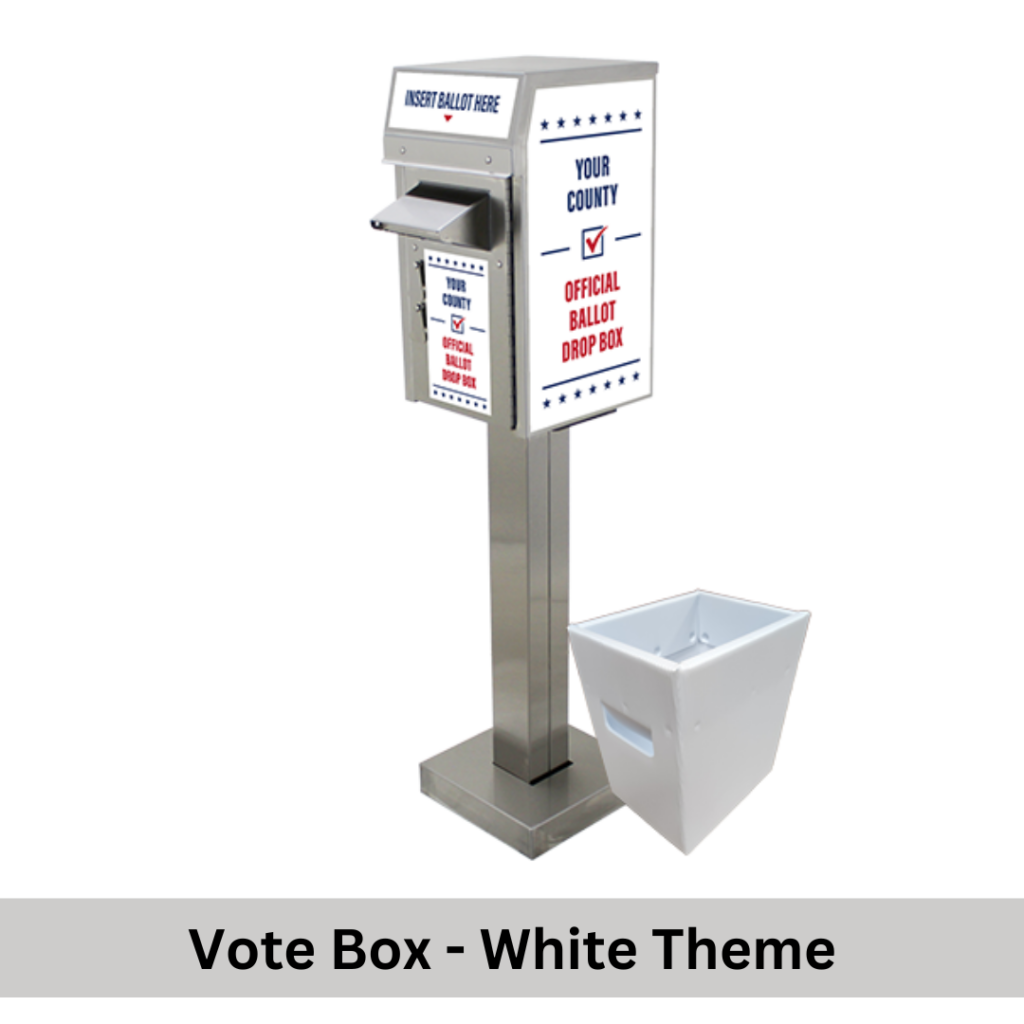 Small Ballot Drop Box (500) with Plastic Collection Tote - American ...