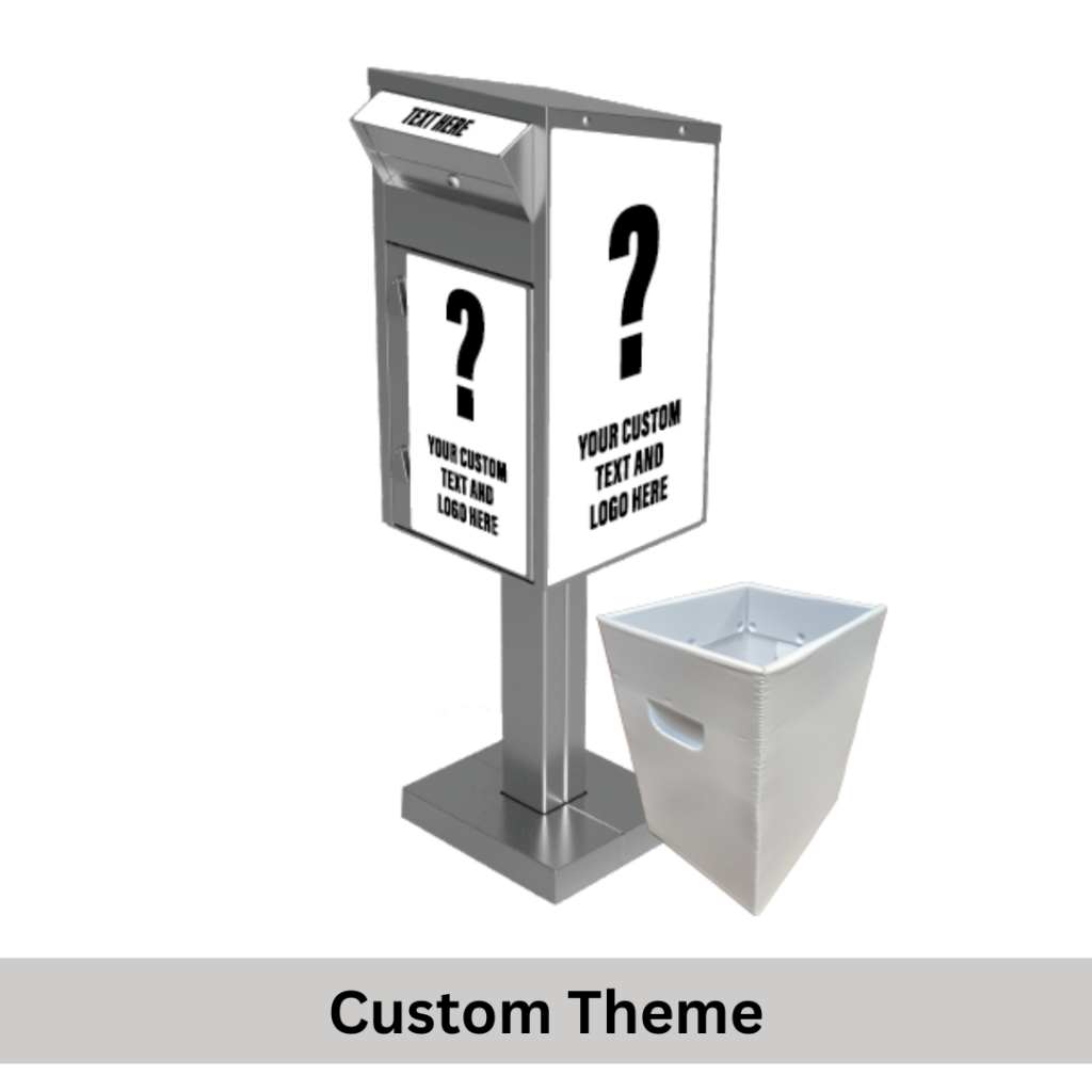 Medium Payment Drop Box (610) with Plastic Collection Tote