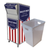 Large Ballot Drop Box (710) On Casters with Plastic Collection Tote ...