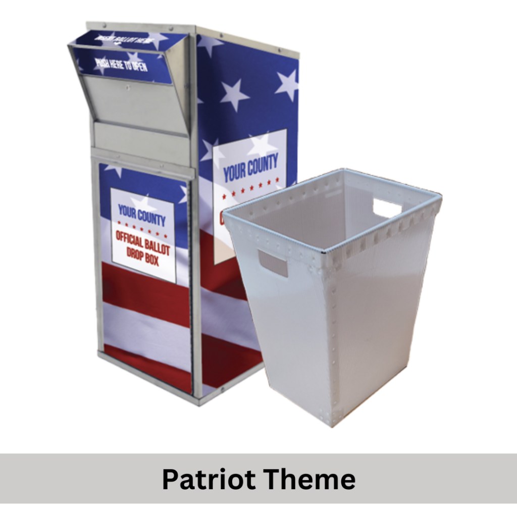 Large Ballot Drop Box (710) with Plastic Collection Tote