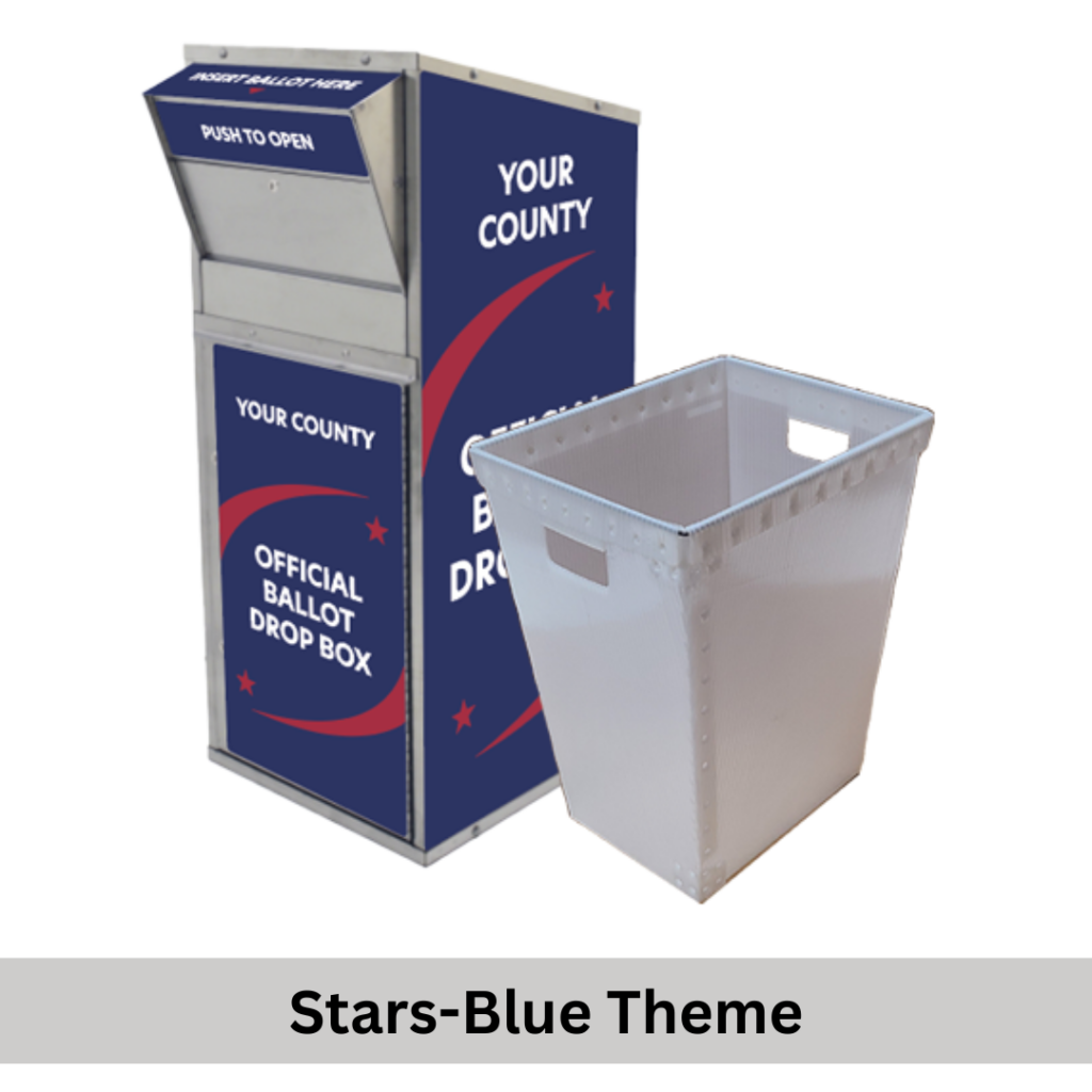 Large Ballot Drop Box (710) with Plastic Collection Tote