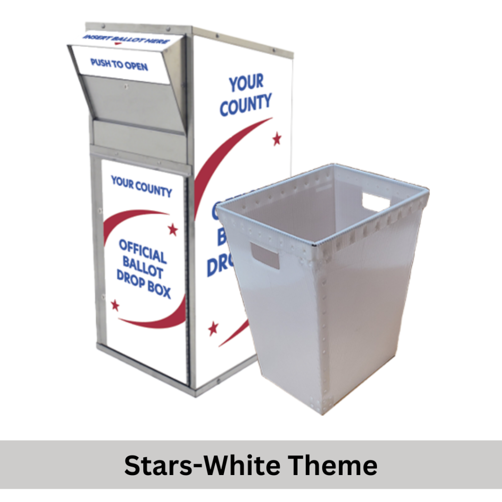 Large Ballot Drop Box (710) with Plastic Collection Tote
