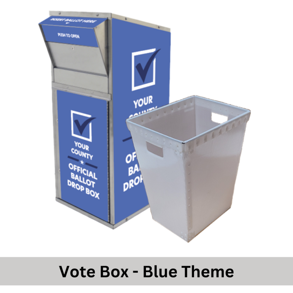 Large Ballot Drop Box (710) with Plastic Collection Tote