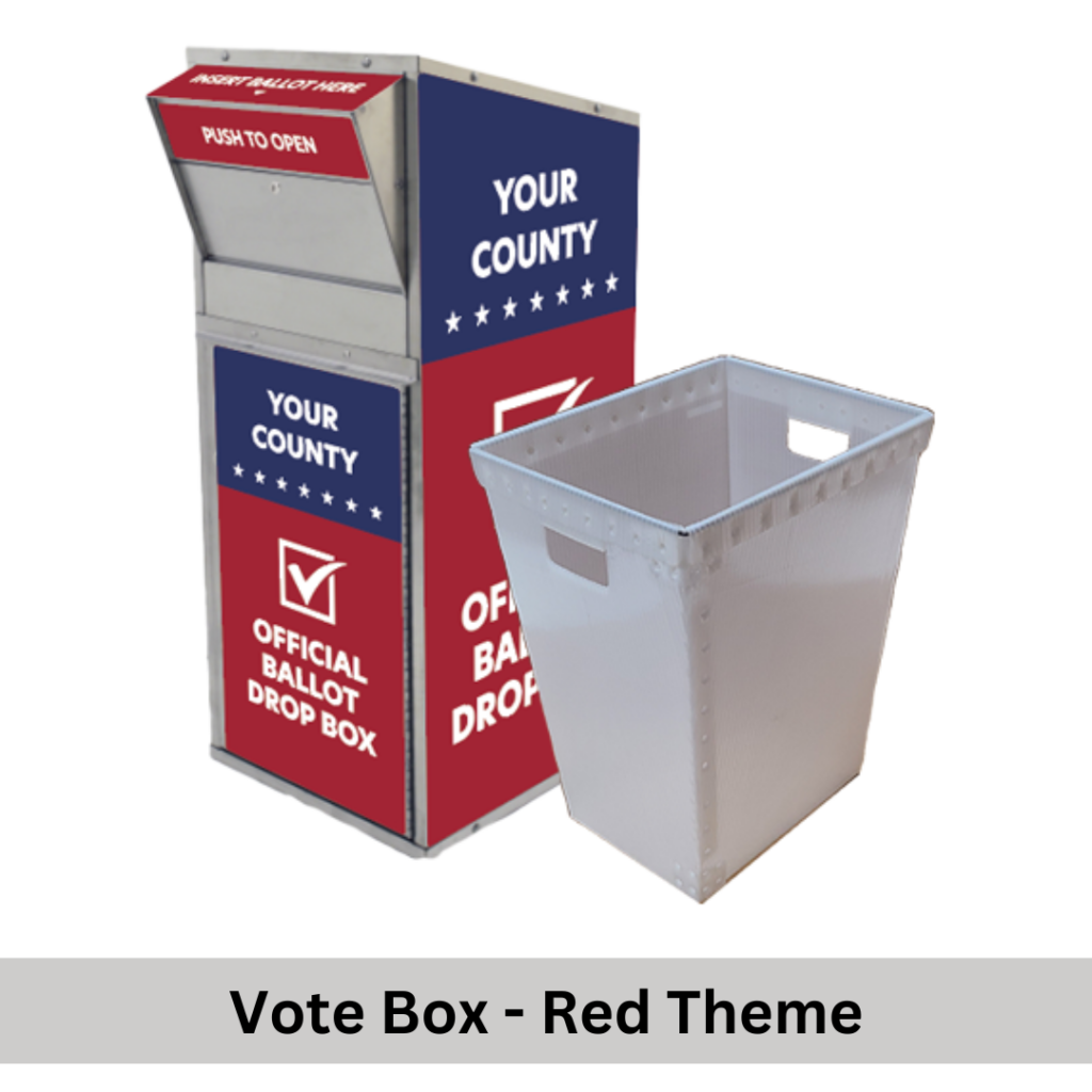 Large Ballot Drop Box (710) with Plastic Collection Tote