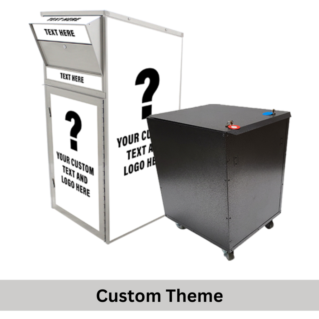 Large Ballot Drop Box (810) with Transfer Cart - American Security Cabinets