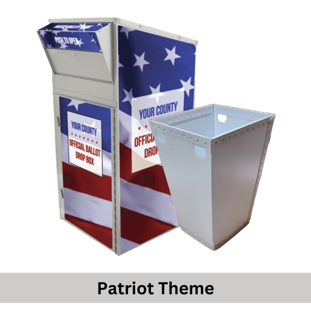 Large Ballot Drop Box (810) with Plastic Collection Tote