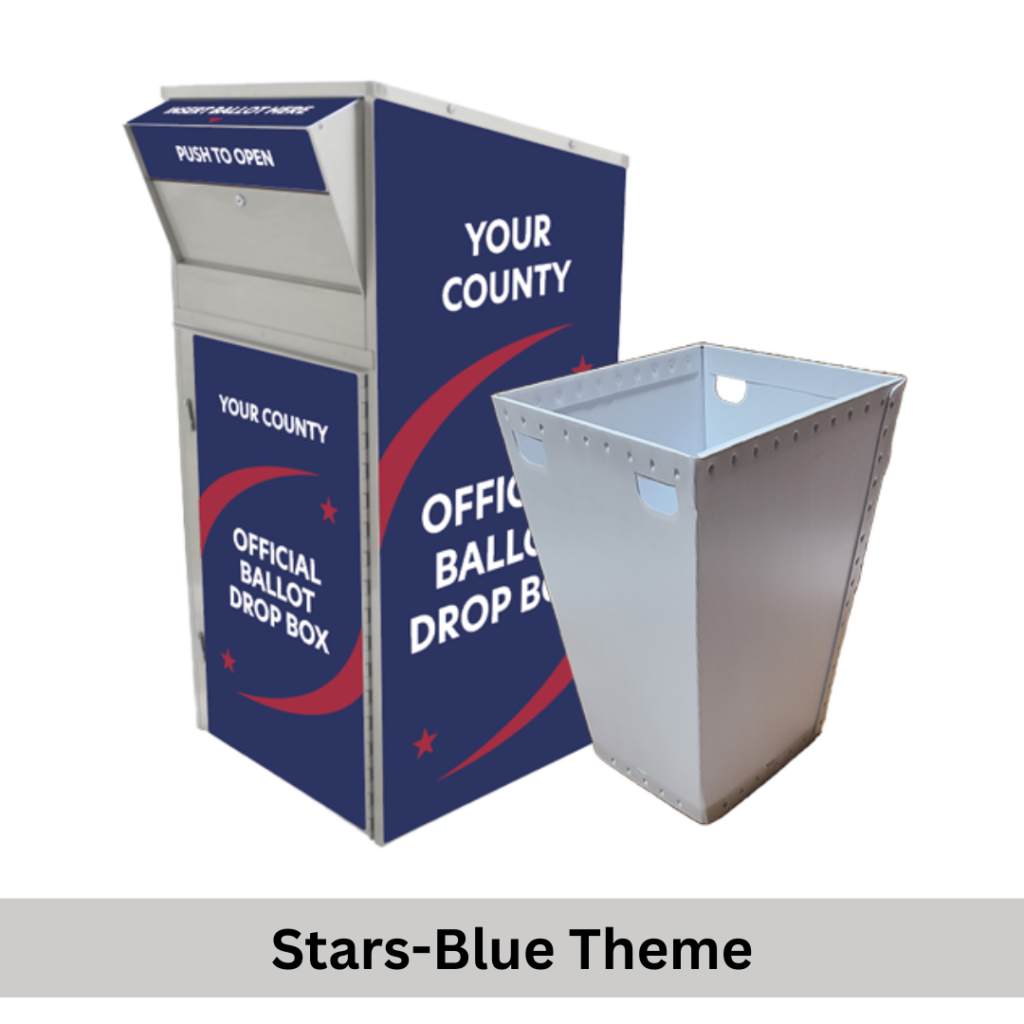 Large Ballot Drop Box (810) with Plastic Collection Tote