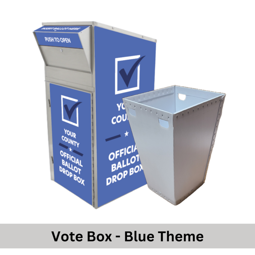 Large Ballot Drop Box (810) with Plastic Collection Tote