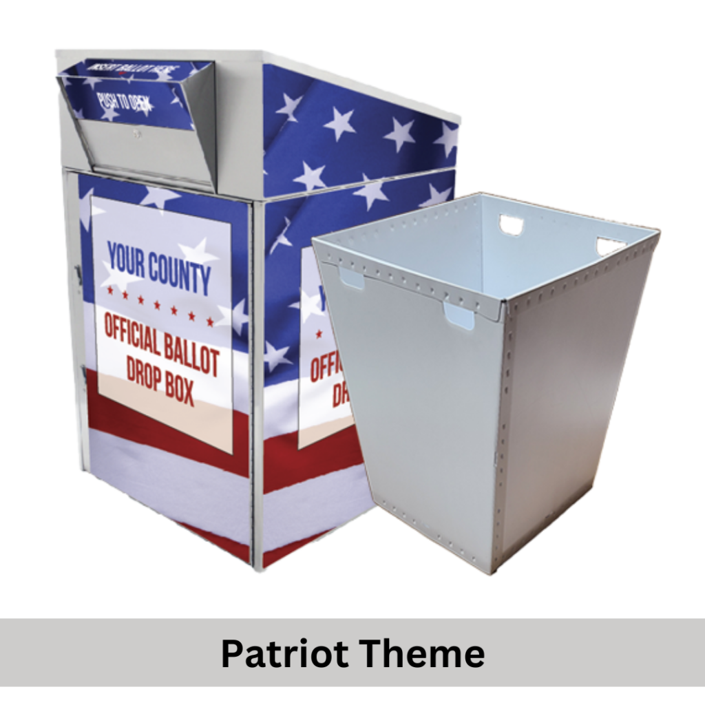 Extra Large Ballot Drop Box (910) with Plastic Collection Tote