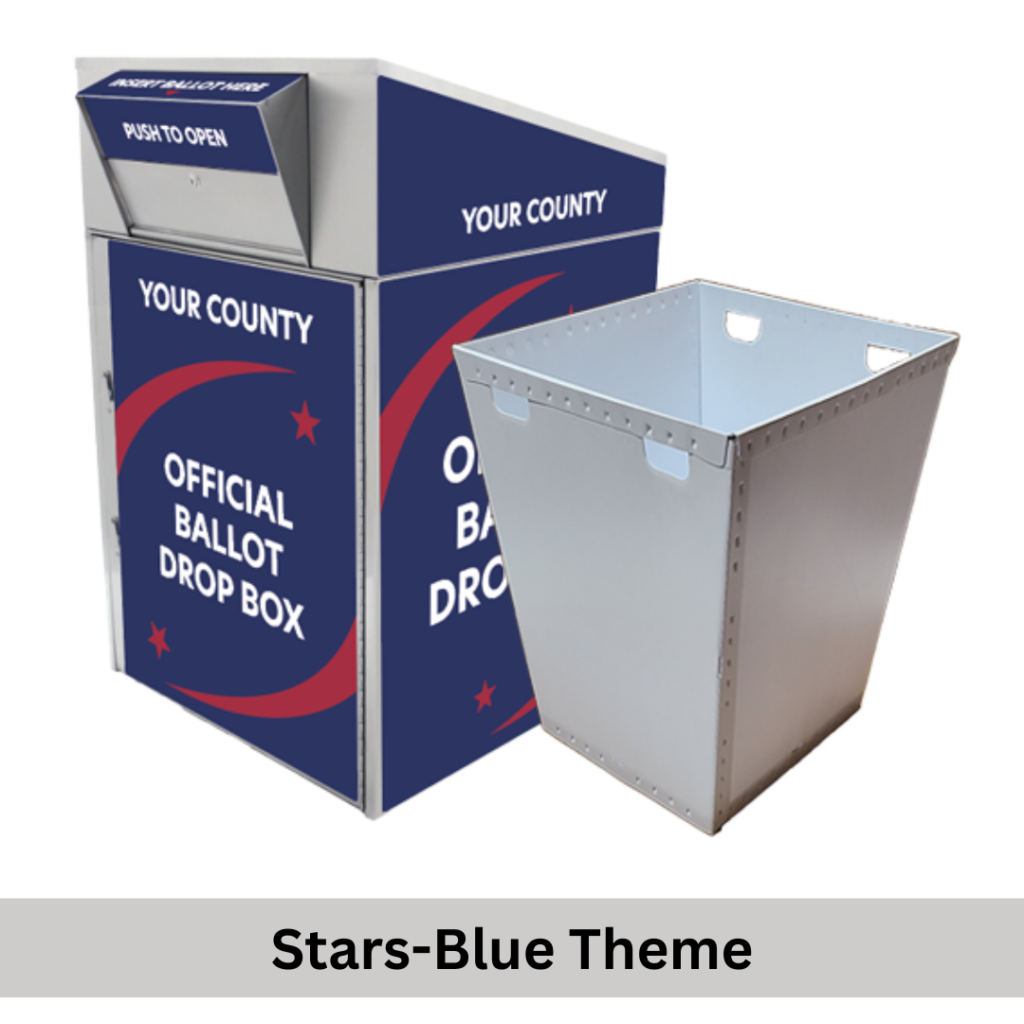 Extra Large Ballot Drop Box (910) with Plastic Collection Tote