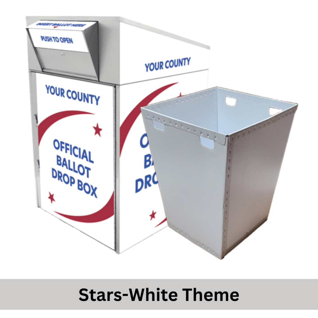 Extra Large Ballot Drop Box (910) with Plastic Collection Tote