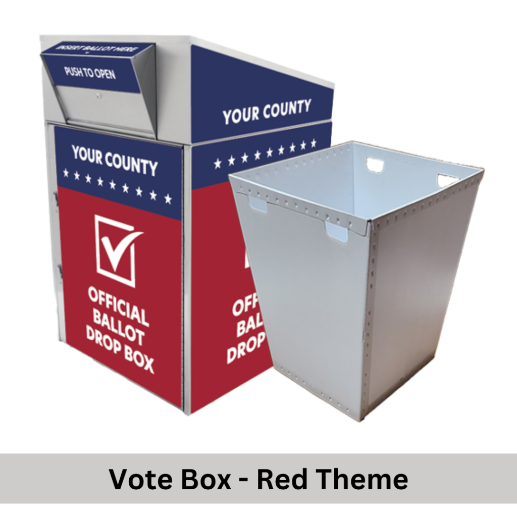 Extra Large Ballot Drop Box (910) with Plastic Collection Tote