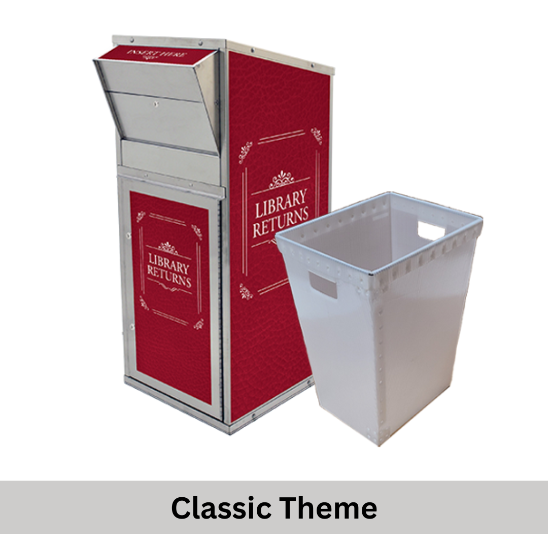 Large Library Book Return (710) with Plastic Collection Container ...