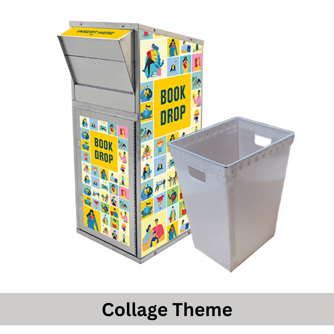 Large Library Book Return (710) with Plastic Collection Container ...