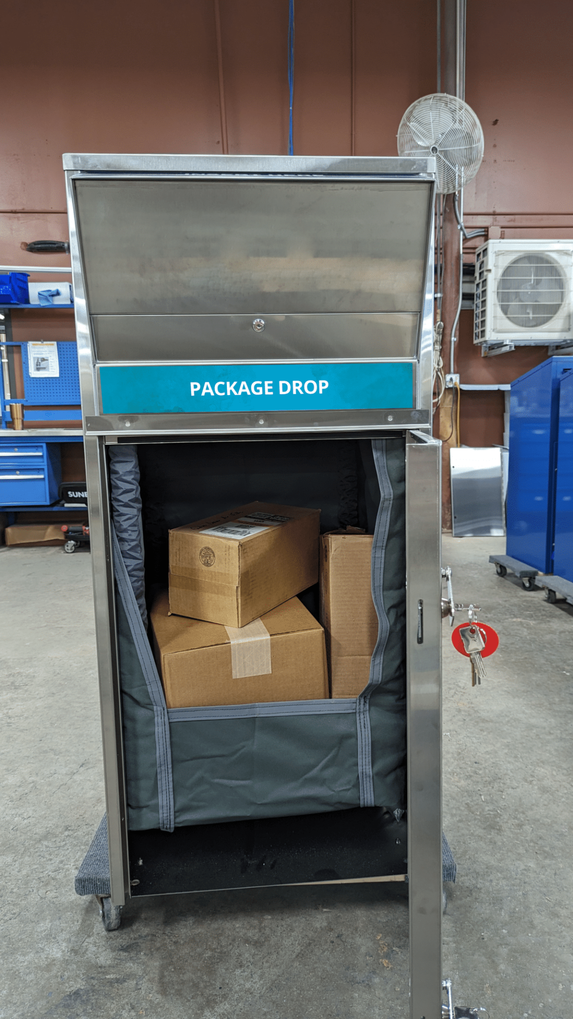Large Package Drop Box (810) with Depressible Floor - American Security ...