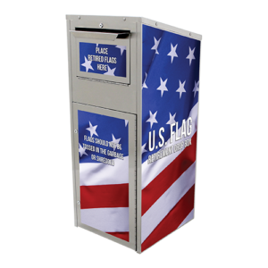 Interior Flag Retirement Drop Box