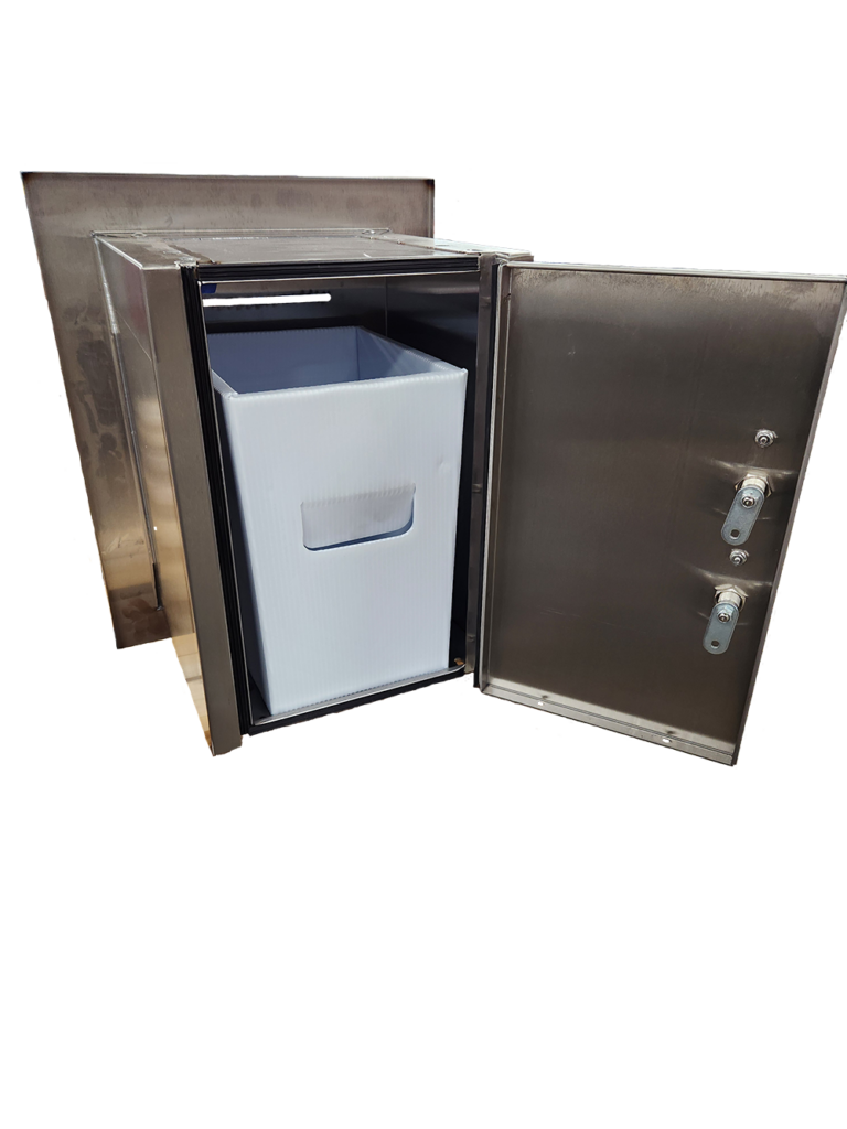 Small Payment Drop Box (500) In Wall - American Security Cabinets