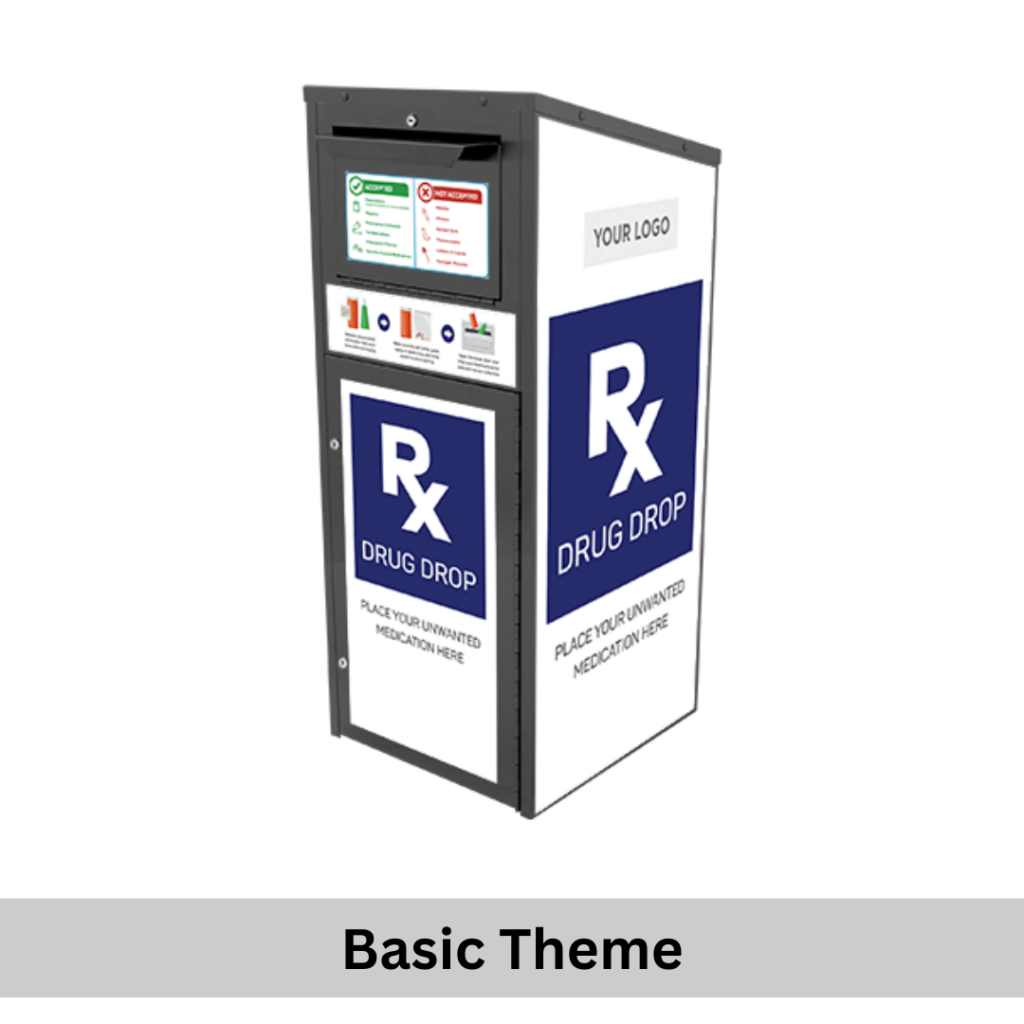 Large Medication Disposal Drop Box (28 Gallon) Powder Coated (710)