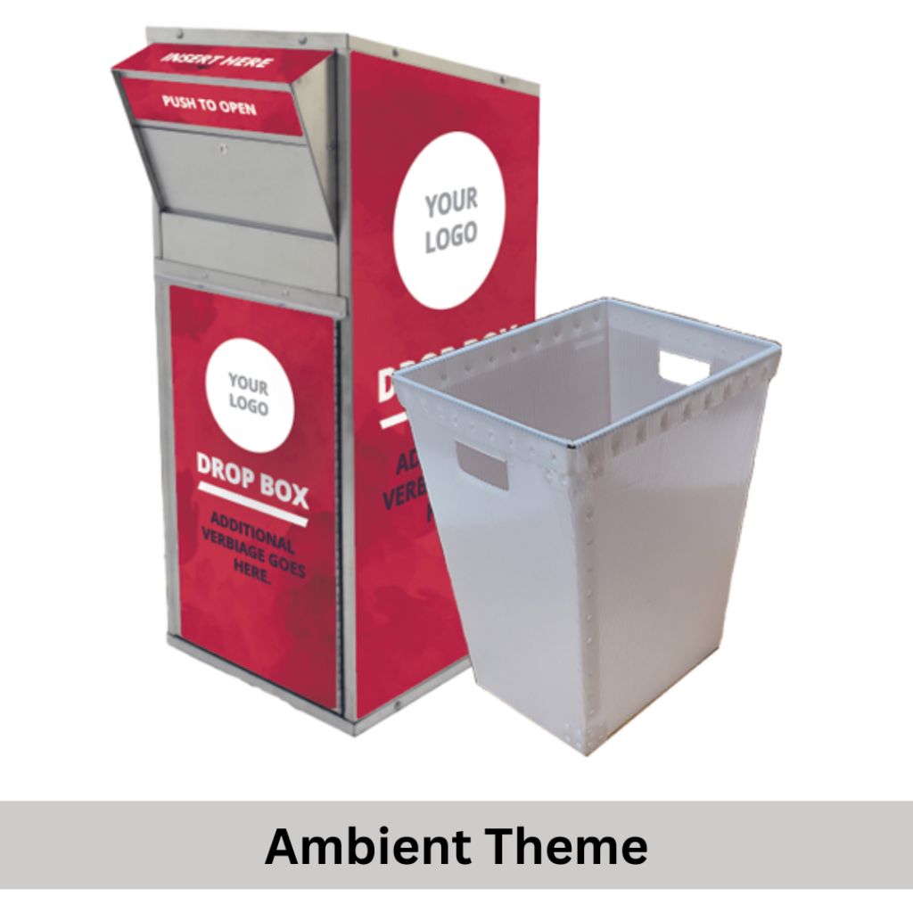 Large Payment Drop Box (710) with Plastic Collection Tote