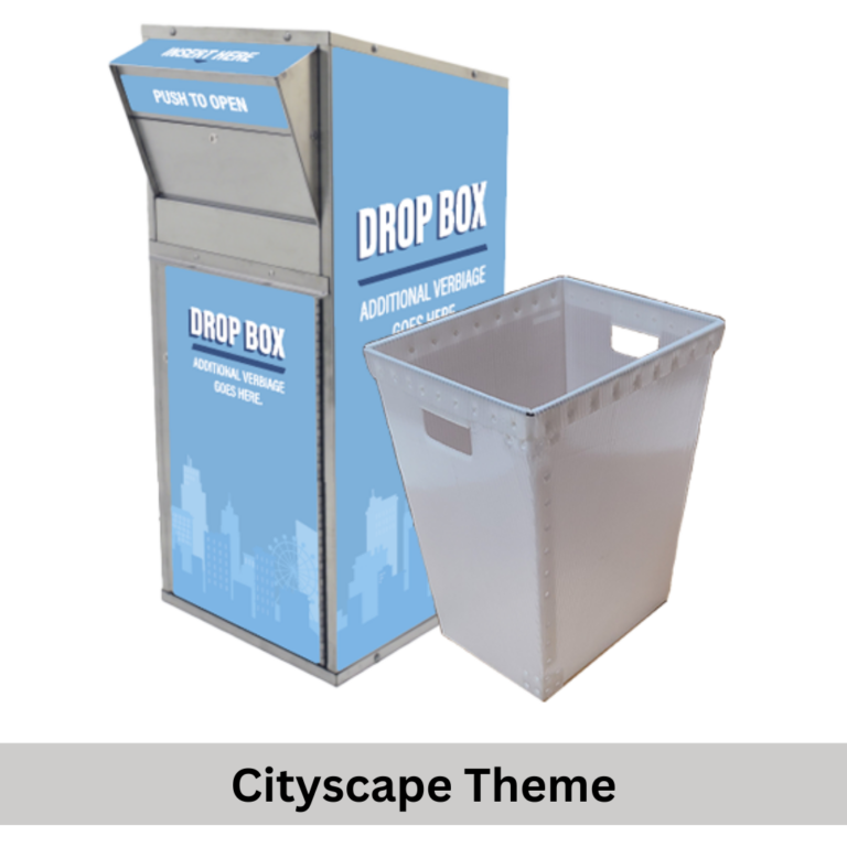 Large Payment Drop Box (710) with Plastic Collection Tote