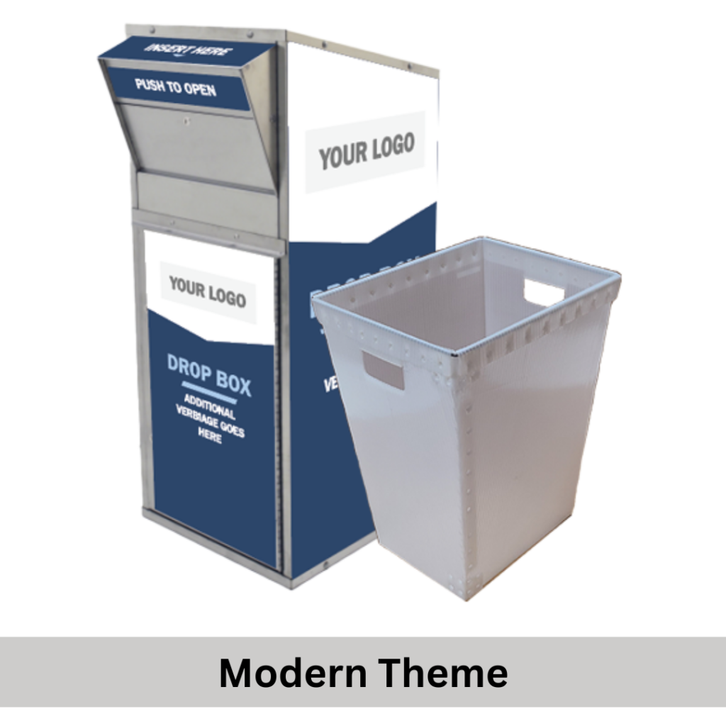 Large Payment Drop Box (710) with Plastic Collection Tote