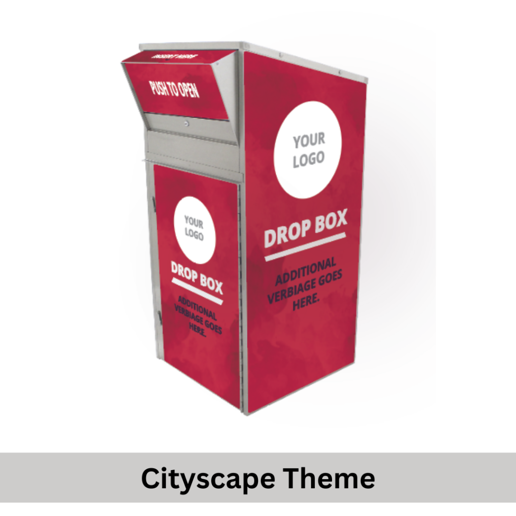 Large Equipment Return Box (810) with Depressible Floor