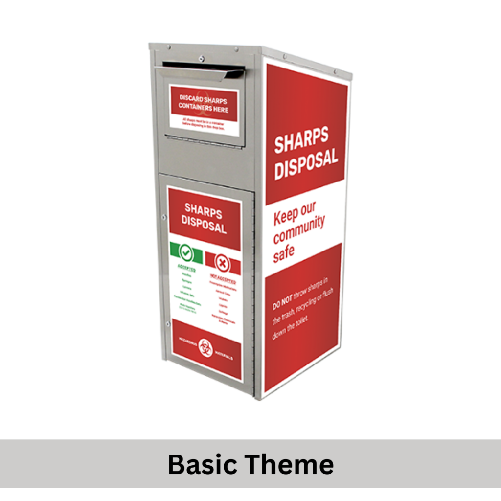 Large Sharps Disposal Drop Box (28 Gallon) Stainless Steel (710)