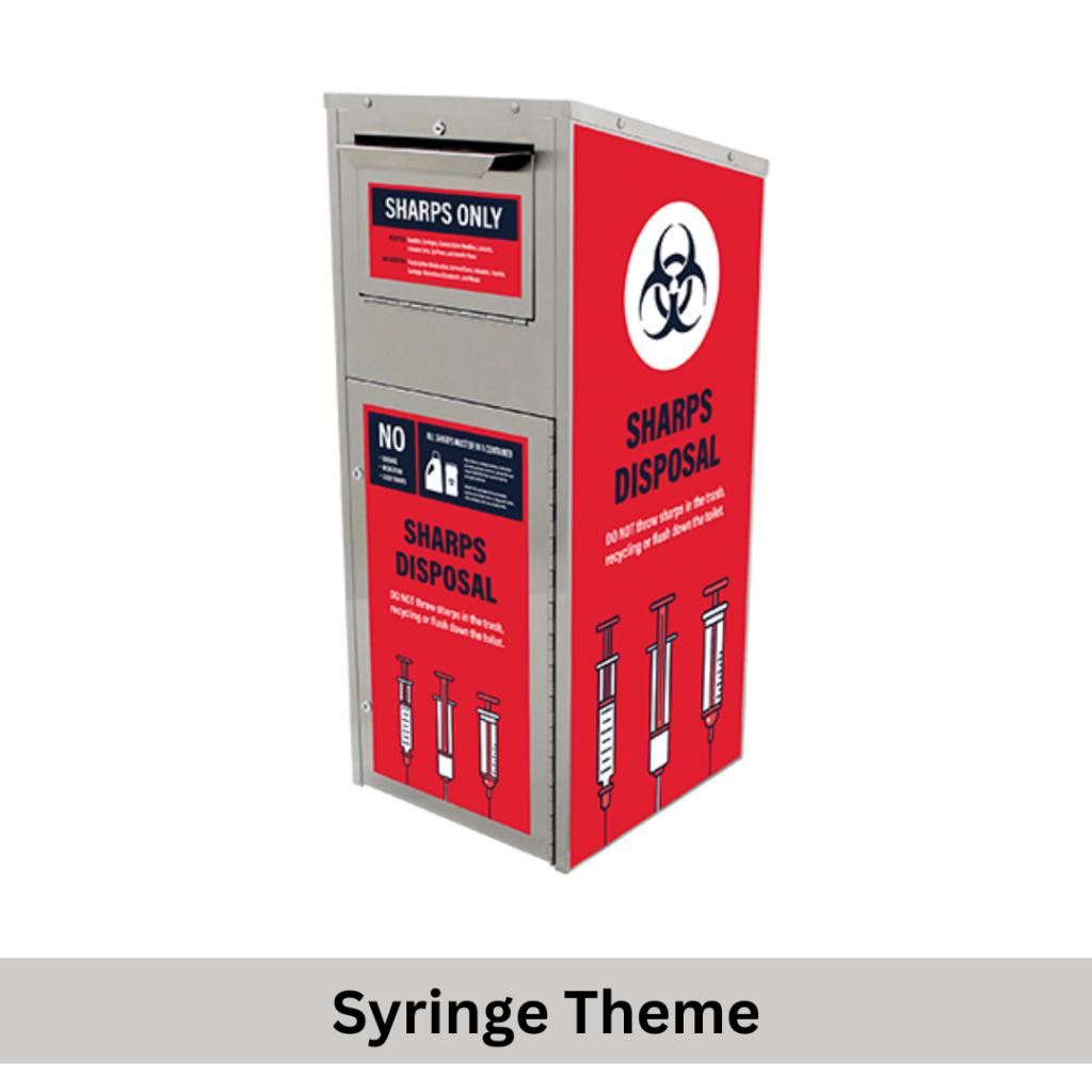 Large Sharps Disposal Drop Box (28 Gallon) Stainless Steel (710)