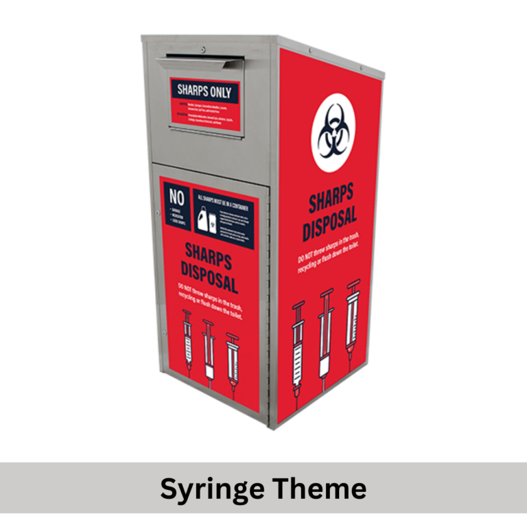 Large Sharps Disposal Drop Box (46 Gallon) Stainless Steel (810)