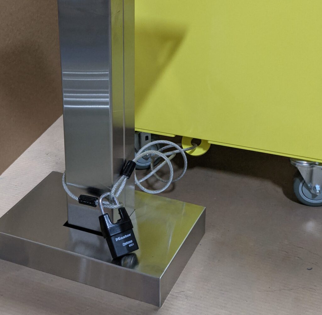 Large Ballot Drop Box (710) On Casters with Plastic Collection Tote ...