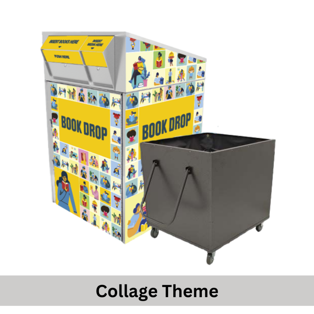 Extra-Large Double Book and Media Library Return