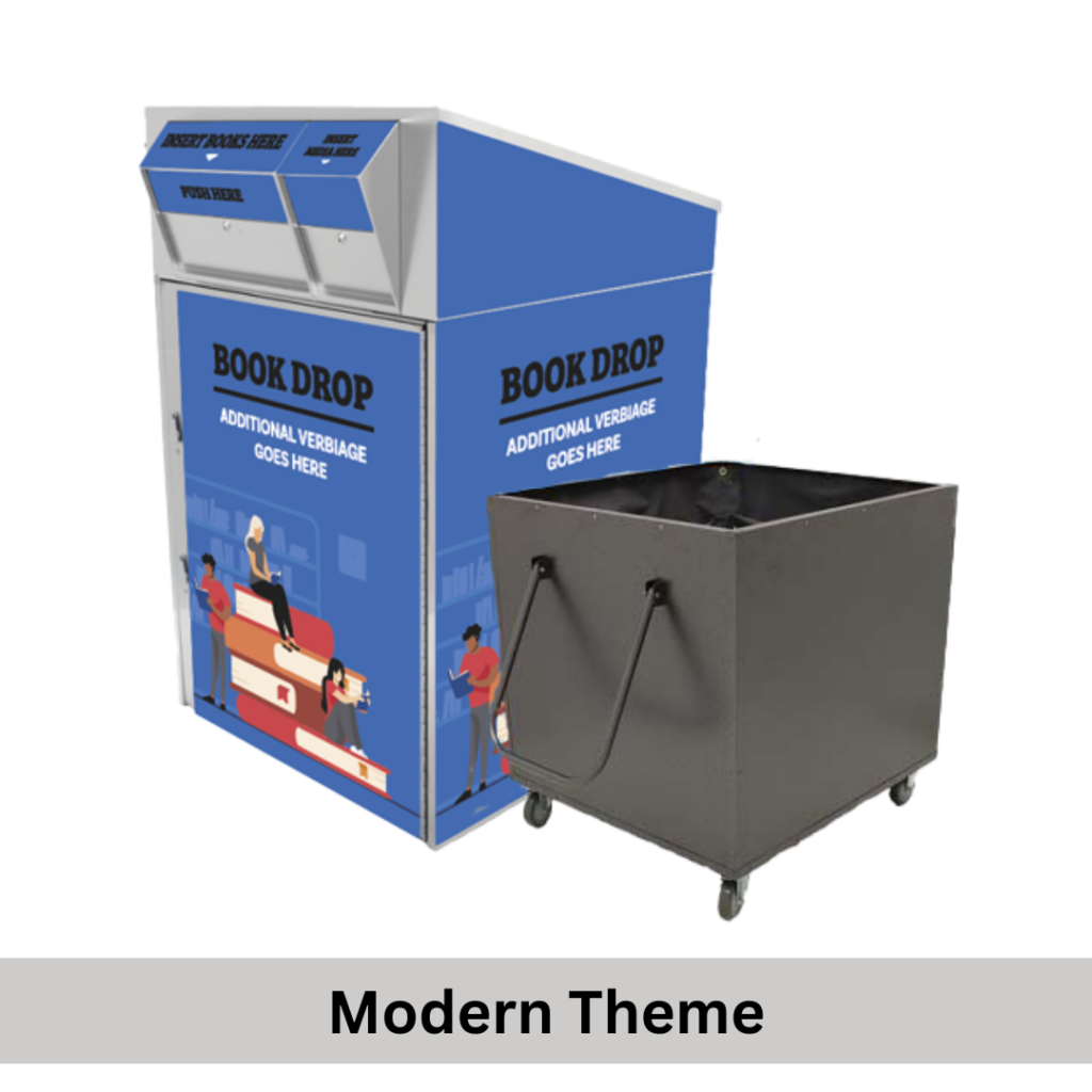 Extra-Large Double Book and Media Library Return