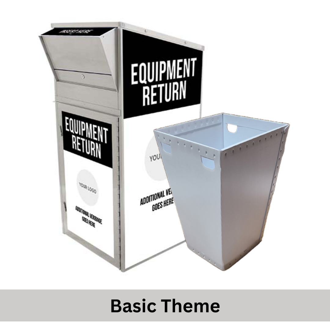 Large Payment Drop Box (810) with Plastic Collection Tote