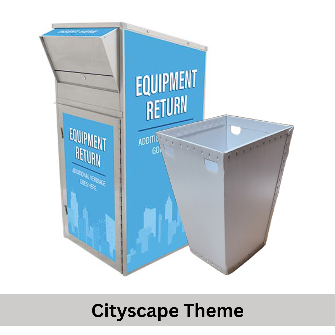 Large Payment Drop Box (810) with Plastic Collection Tote