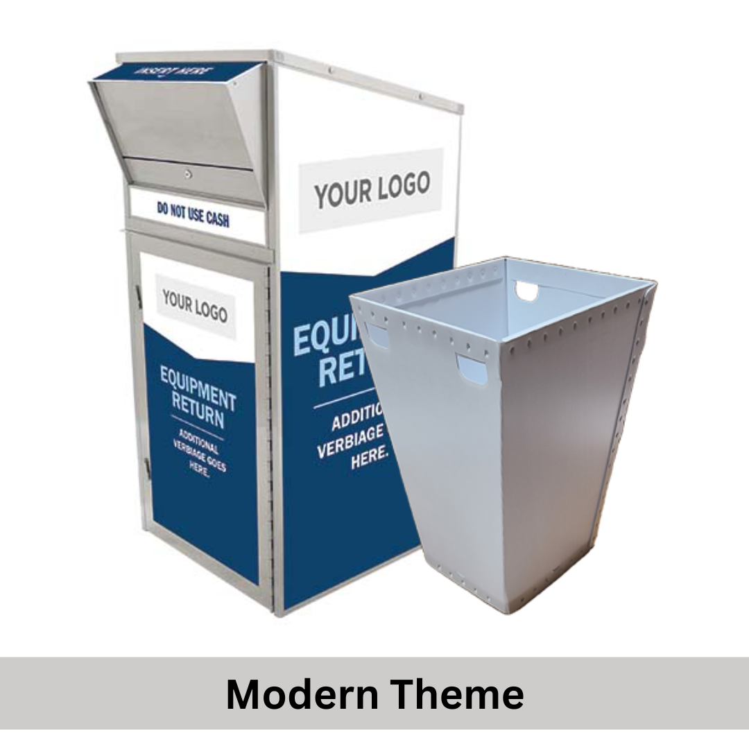Large Payment Drop Box (810) with Plastic Collection Tote