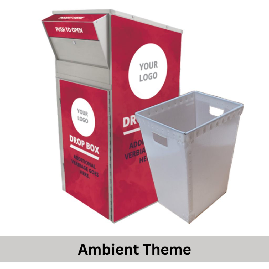Large Payment Drop Box (810) with Plastic Collection Tote