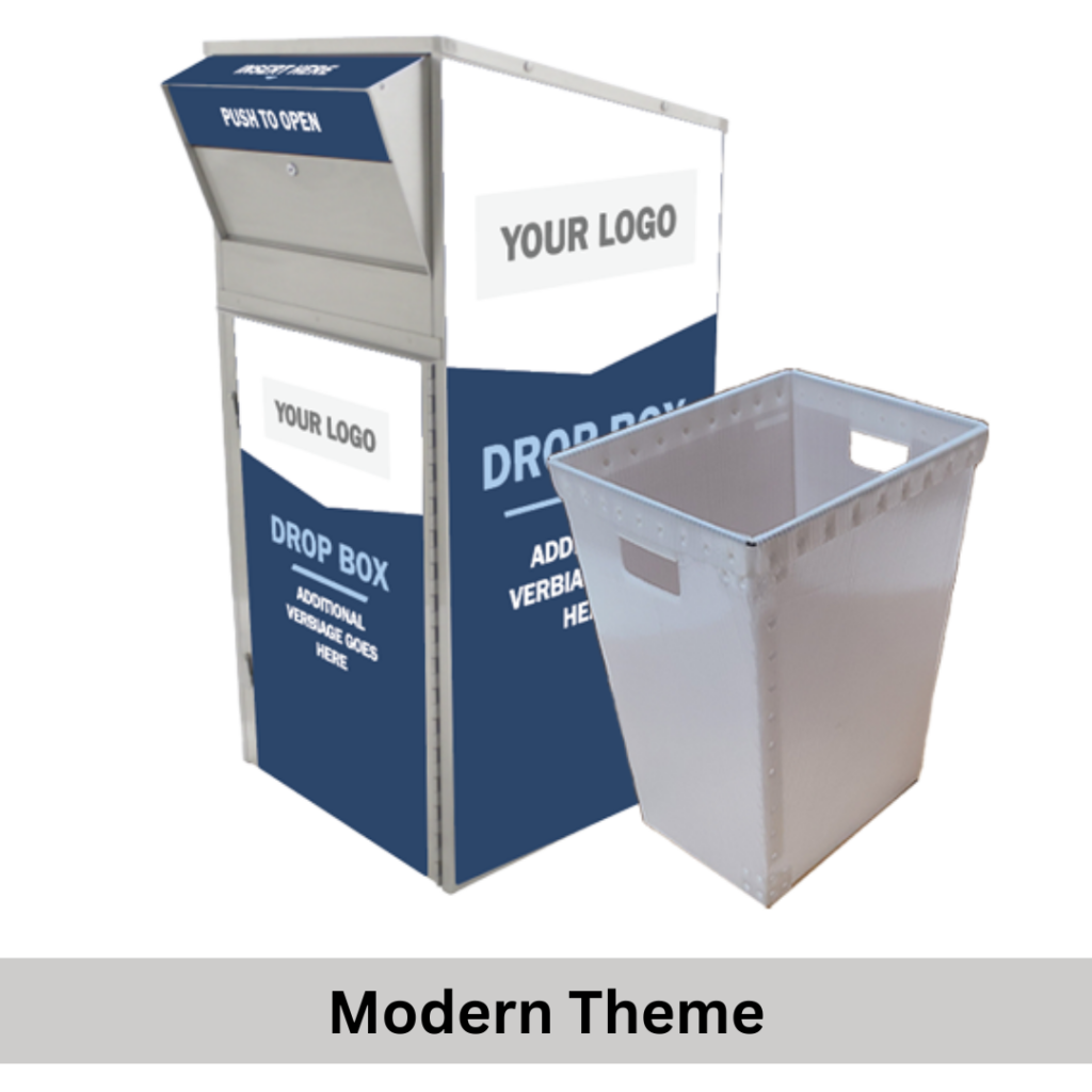 Large Payment Drop Box (810) with Plastic Collection Tote