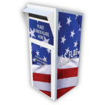 Large Flag Retirement Drop Box | Aluminum Composite Material