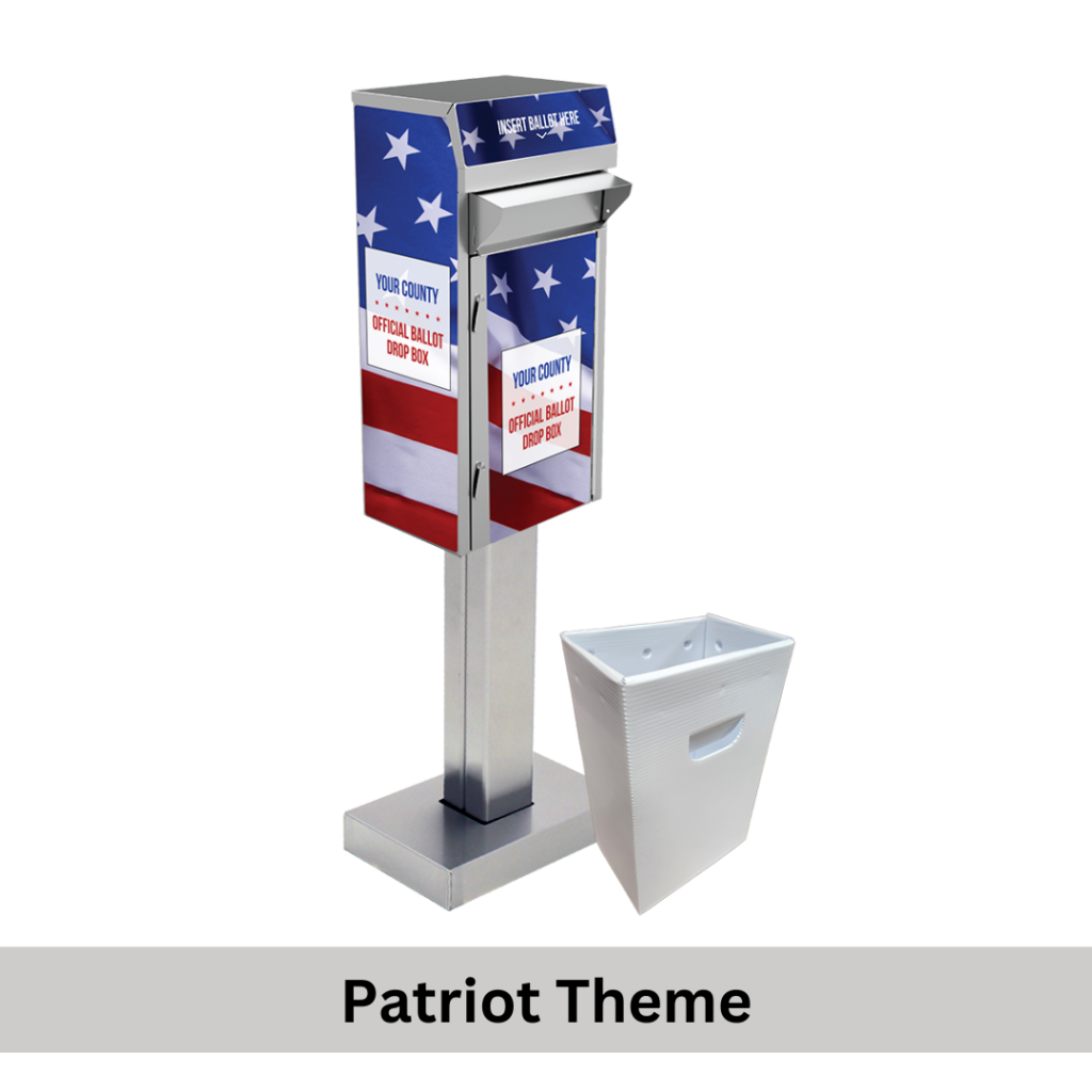 Extra-Small Ballot Drop Box (450) On Concrete