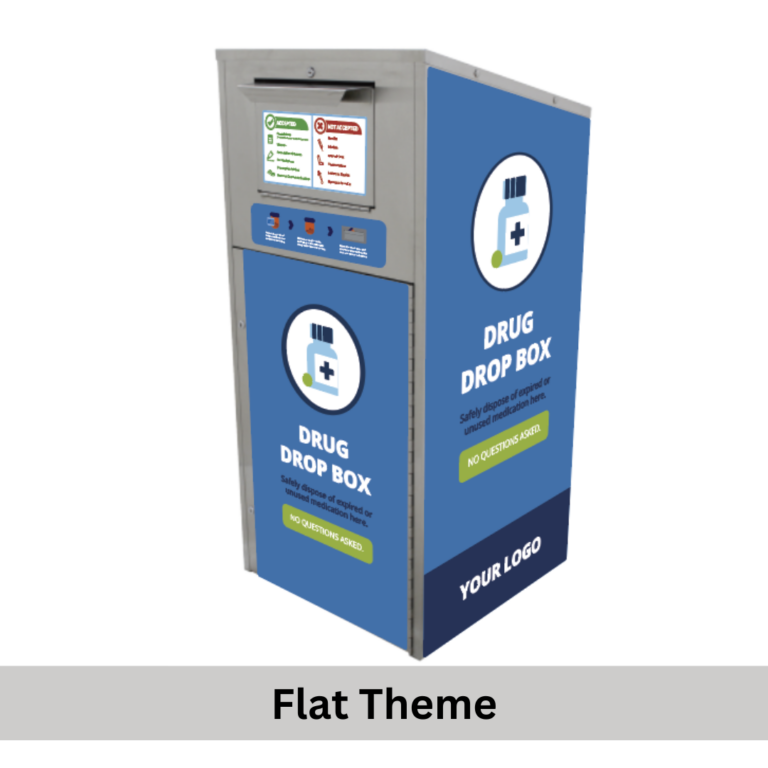 Large Medication Disposal Drop Box (46 Gallon) Stainless Steel (810)